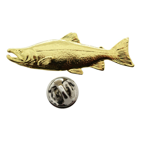 Sockeye Salmon Pin ~ 24K Gold ~ Lapel Pin ~ Sarah's Treats & Treasures