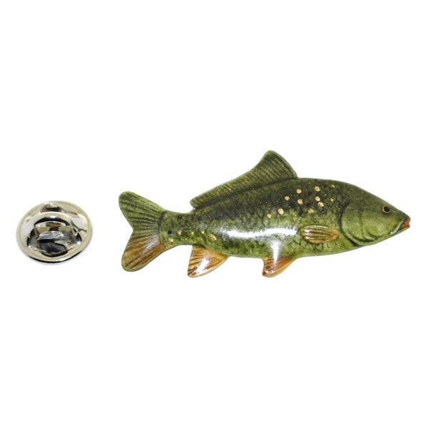 Carp Pin ~ Hand Painted ~ Lapel Pin ~ Sarah's Treats & Treasures