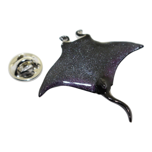 Manta Ray Pin ~ Hand Painted ~ Lapel Pin ~ Sarah's Treats & Treasures