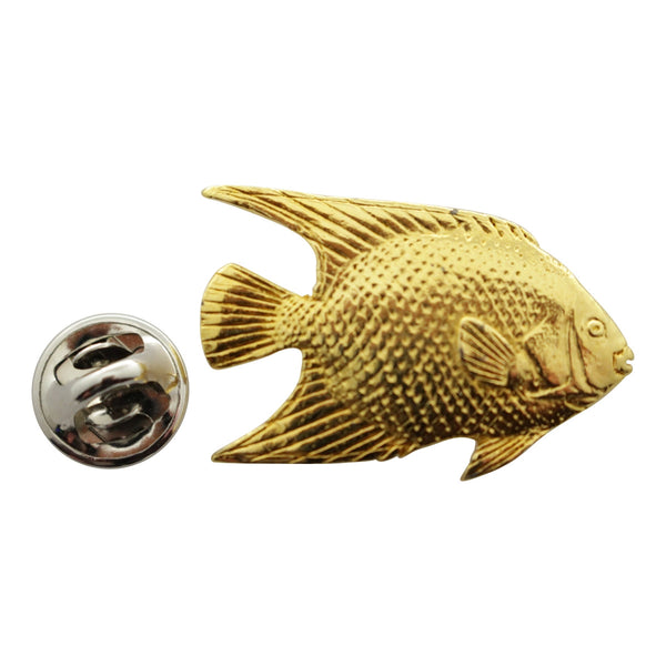 Angelfish Pin ~ 24K Gold ~ Lapel Pin ~ Sarah's Treats & Treasures