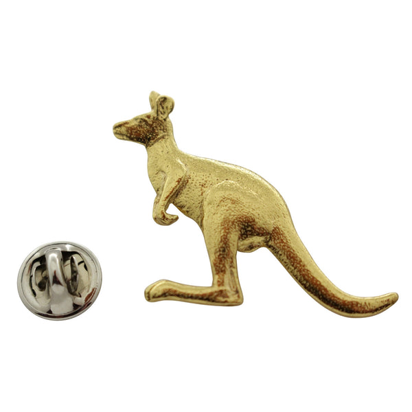Kangaroo Pin ~ 24K Gold ~ Lapel Pin ~ Sarah's Treats & Treasures