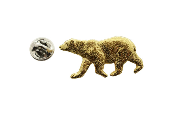 Polar Bear Pin ~ 24K Gold ~ Lapel Pin ~ Sarah's Treats & Treasures