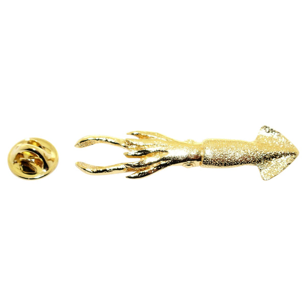 Squid Pin ~ 24K Gold ~ Lapel Pin ~ Sarah's Treats & Treasures