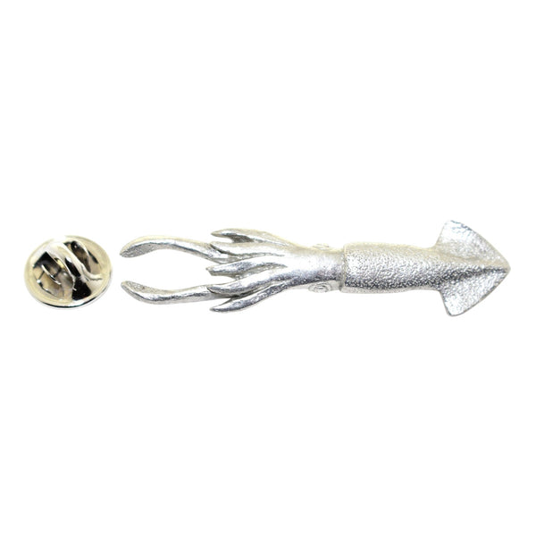 Squid Pin ~ Antiqued Pewter ~ Lapel Pin ~ Sarah's Treats & Treasures