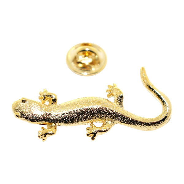 Salamander Pin ~ 24K Gold ~ Lapel Pin ~ Sarah's Treats & Treasures