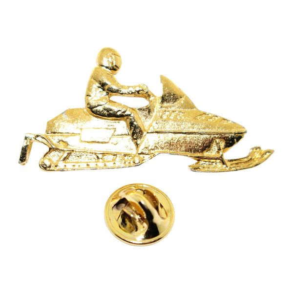 Snowmobile Pin ~ 24K Gold ~ Lapel Pin ~ Sarah's Treats & Treasures