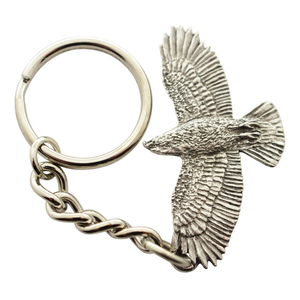 Hawk Flying Keychain ~ Antiqued Pewter ~ Keychain ~ Sarah's Treats ...