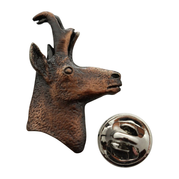 Pronghorn Head Pin ~ Antiqued Copper ~ Lapel Pin ~ Sarah's Treats ...
