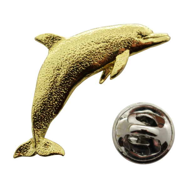 Dolphin Pin ~ 24K Gold ~ Lapel Pin ~ Sarah's Treats & Treasures