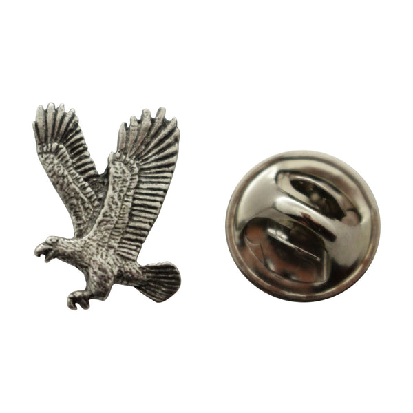 Flying Eagle Mini Pin ~ Antiqued Pewter ~ Miniature Lapel Pin ~ Sarah's ...