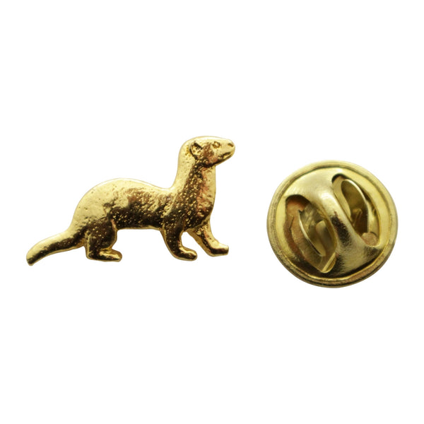 Ferret Mini Pin ~ 24K Gold ~ Miniature Lapel Pin ~ Sarah's Treats ...
