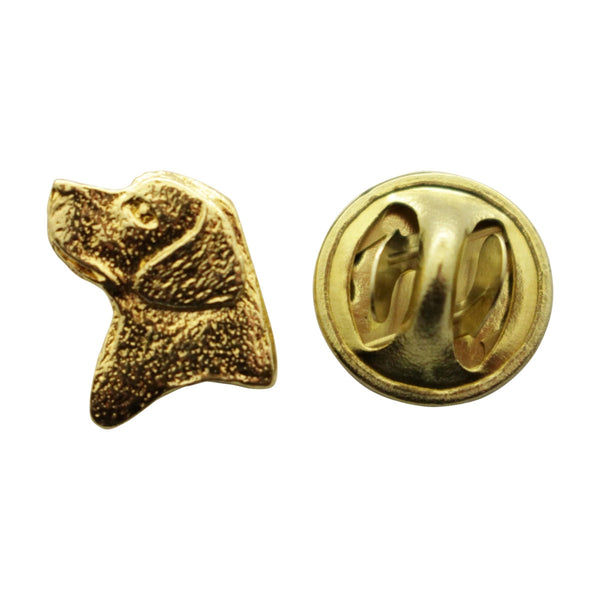 Lab or Labrador Head Mini Pin ~ 24K Gold ~ Miniature Lapel Pin ~ Sarah ...