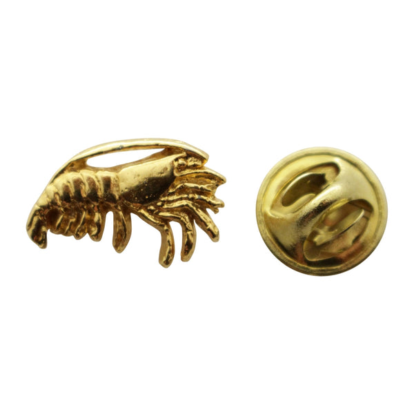 Shrimp Mini Pin ~ 24K Gold ~ Miniature Lapel Pin ~ Sarah's Treats ...