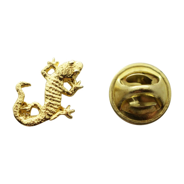 Gecko Mini Pin ~ 24K Gold ~ Miniature Lapel Pin ~ Sarah's Treats ...